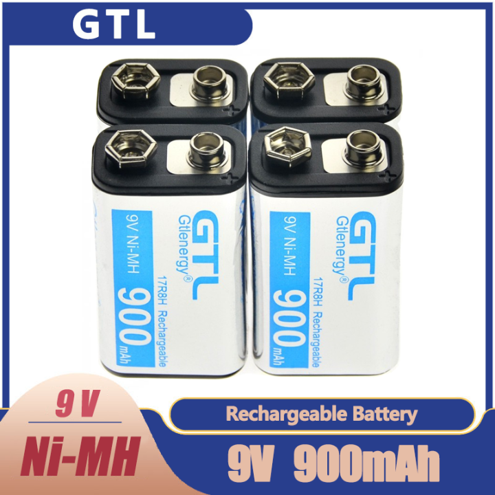 Rechargeable Battery 9V Ni-MH 900mAh 100% Original 9 Volts 17R8H Legit ...
