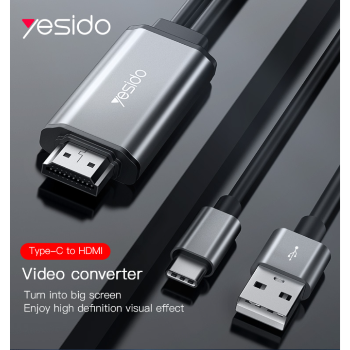 Type C To HDMI HD Co-screen Line. Mobile Phone To TV Projection Screen ...