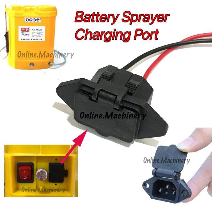 Battery Sprayer Battery Charging Port Pam Racun FST Victa Ogawa Tenaka ...