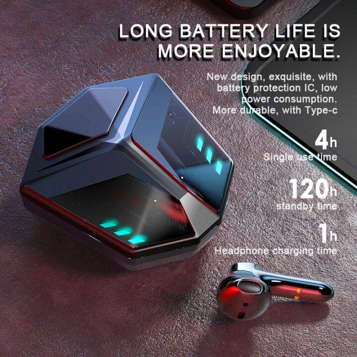 Wireless bluetooth earbuds TWS X15 earphone gaming headset dual mode ...