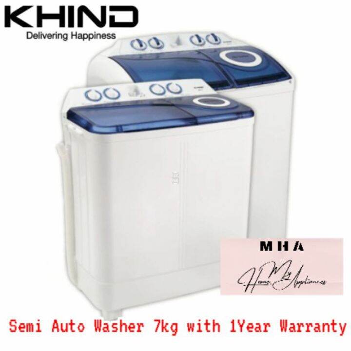 KHIND SEMI AUTO WASHING MACHINE WM717 | Lazada