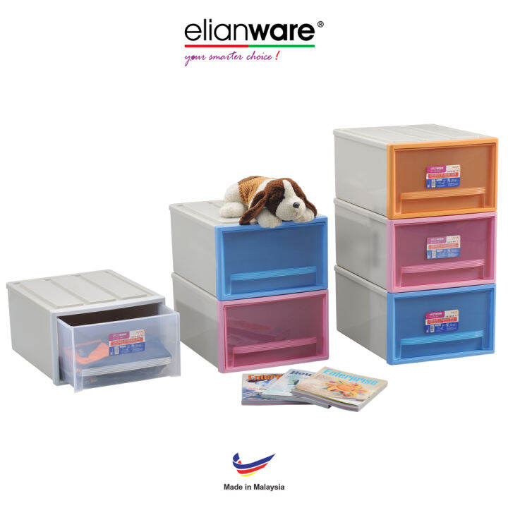 Elianware Signature Large Stackable Drawer Storage Box | Lazada