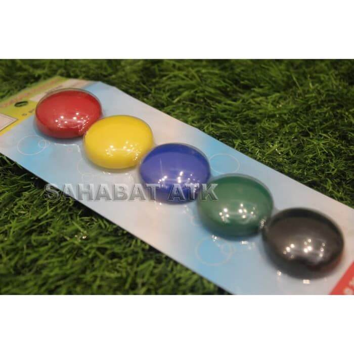 JOYKO MAGNET MN - 30 - 5 / MAGNET PAPAN TULIS WARNA WARNI / DIAMETER 3 ...