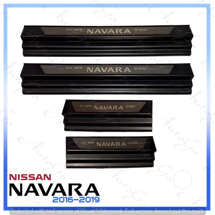 Nissan Navara 2016-2019 Door Side Step Sill / Scuff Plate Guard | Lazada PH