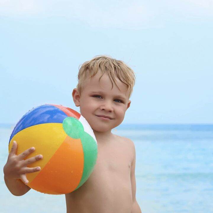 Rainbow beach inflatable ball,kids beach ball,play ball,colorful,water ...