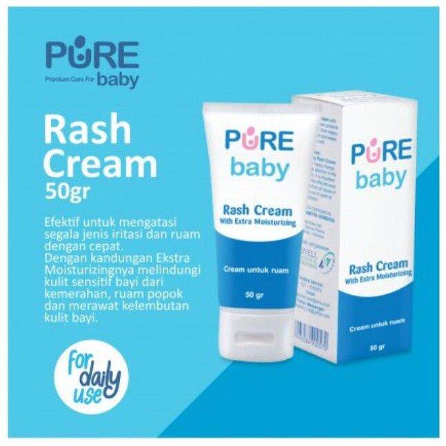 PURE BABY RASH CREAM 50G (per Pcs) / Krim moisturaizer atau pelembab ...