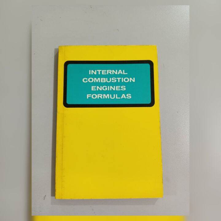 Internal Combustion Engines Formulas By: Ricardo C. Asin | Lazada PH