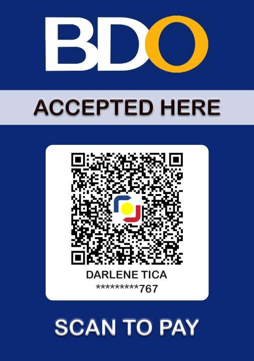 Online Bank QR Code Scan to Pay on Sintra Board A5 size (flat-type ...