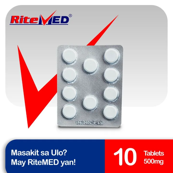 RiteMED Paracetamol 500mg 10 Tablets (Relief Of Minor Aches And Pains ...