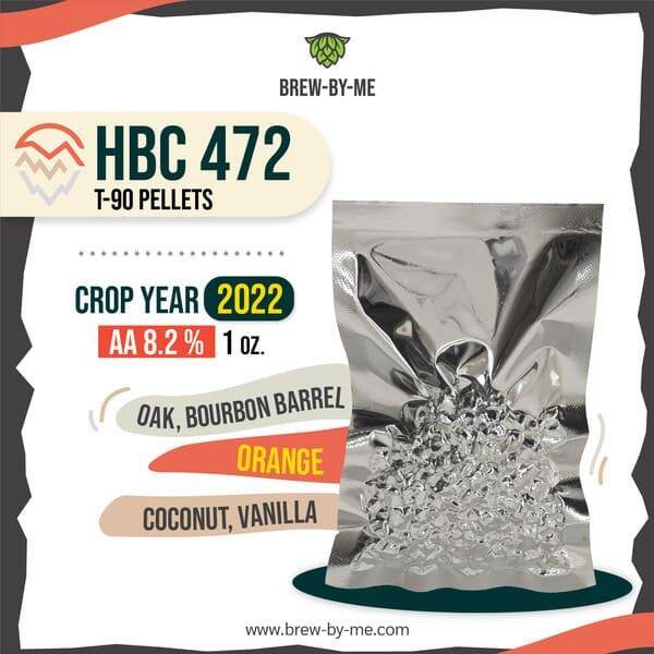 ฮอปส์ HBC 472 Hops (T90) โดย Yakima Valley Hops ทำเบียร์ homebrew ...