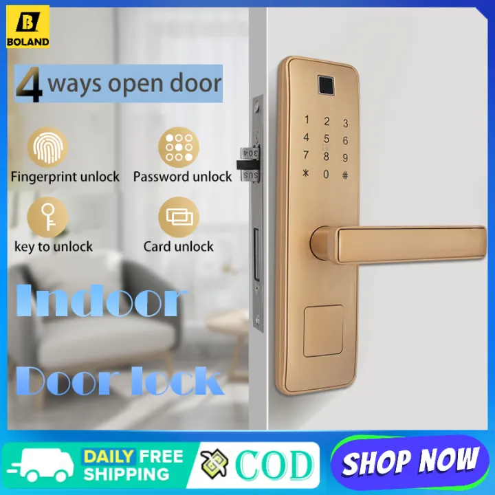 Boland Electronic Smart Door Lock With Biometric Fingerprint Smart Card ...