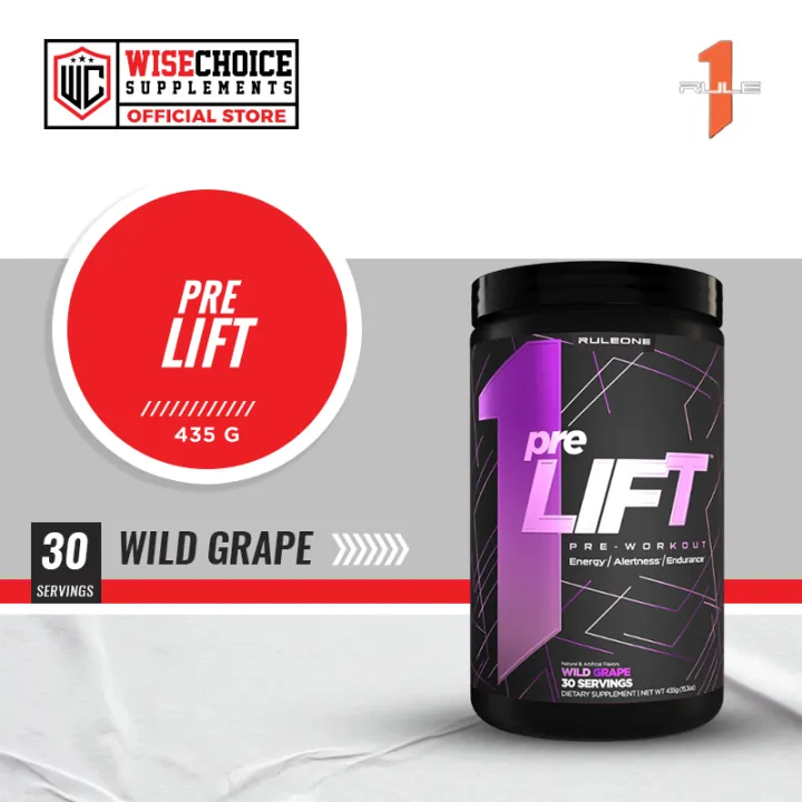 RULE 1 PRE LIFT 30 SERVINGS WILD GRAPE FLAVOR | Lazada PH