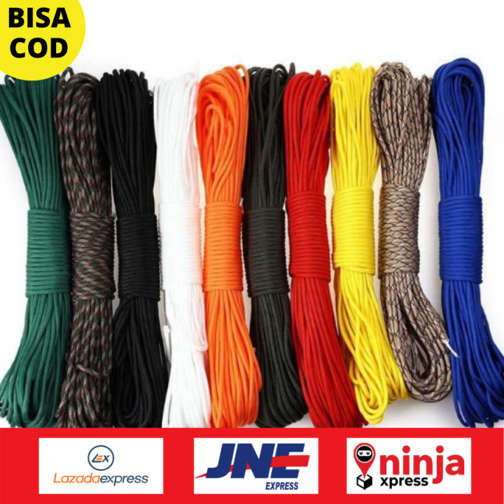 Tali pengikat/Tali Paracord 7 Core 31 Meter | Lazada Indonesia