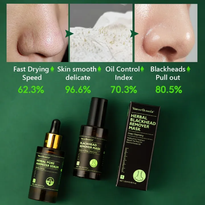 Cocute Herbal Blackhead Removal Mask Anti Acne Serum Deep Cleansing ...