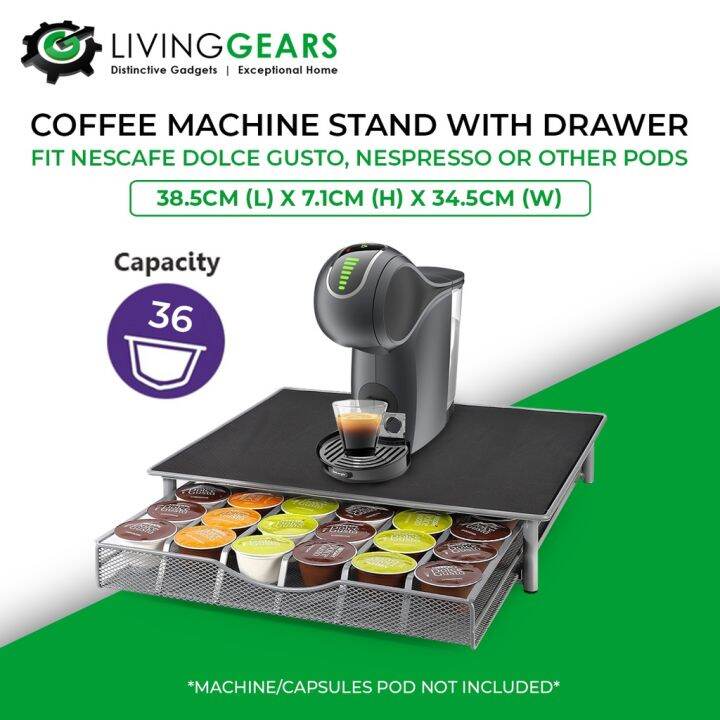 Nescafe Dolce Gusto Coffee Machine Stand With Drawer / Coffee Pods ...