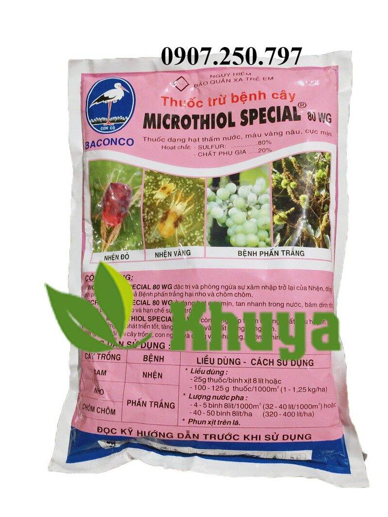 Trừ bệnh cây Microthiol Special 80WP 1kg Đặc trị Nhện và Phấn Trắng ...