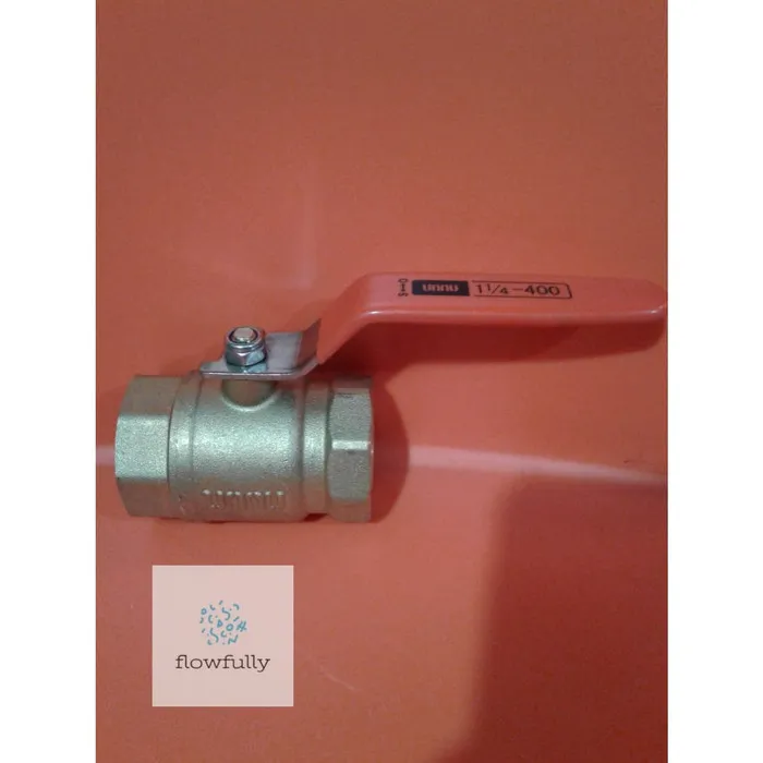 BALL VALVE KUNINGAN 1 1/4 inch UNNU STOP KRAN ENGKOL | Lazada Indonesia