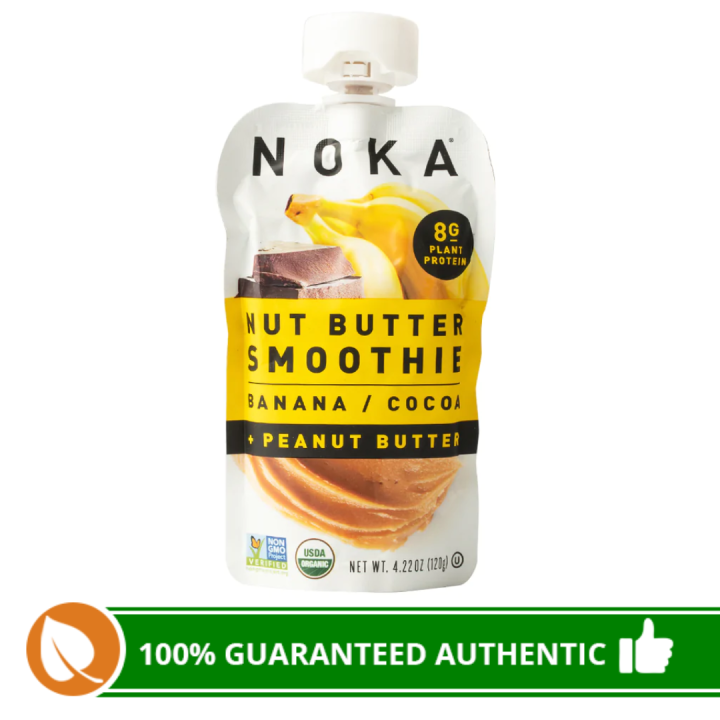 Noka Nut Butter Smoothie Banana Cocoa Peanut Butter 120g | Lazada PH