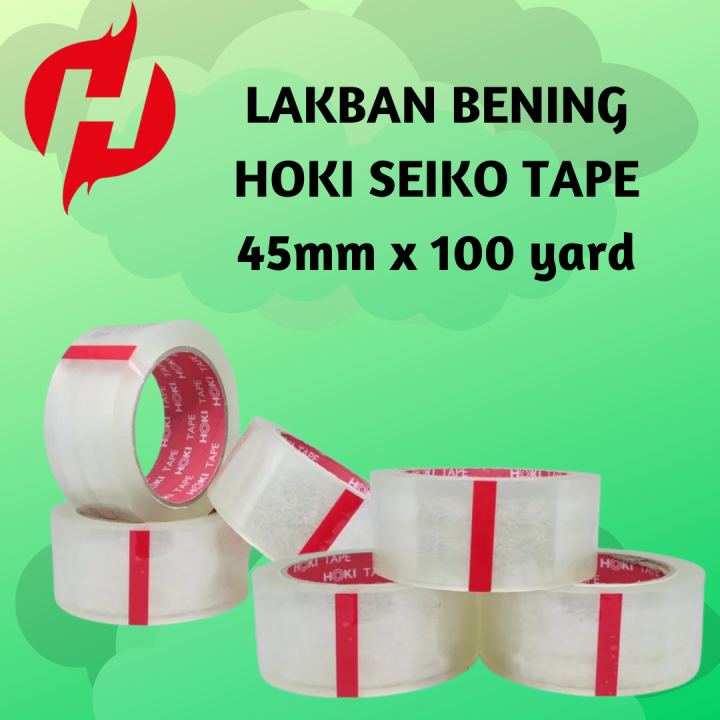 LAKBAN BENING HOKI SEIKO TAPE 45mm x 100 yard | Lazada Indonesia