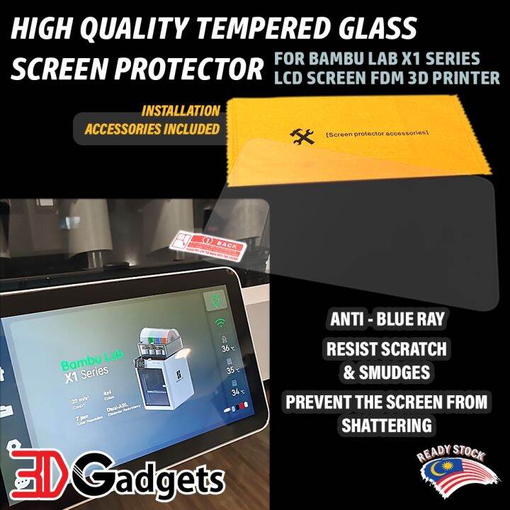 High Quality Tempered Glass Screen Protector for Bambu Lab X1 Series ...