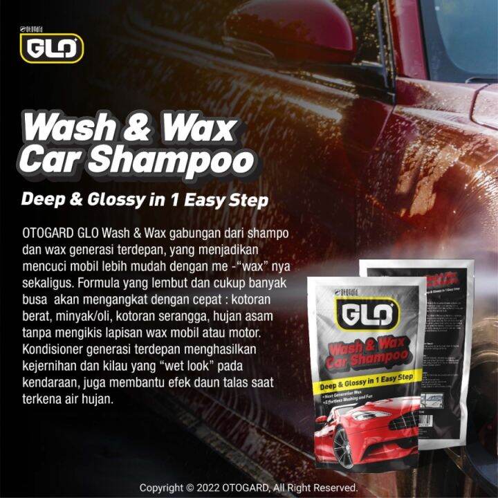 Otogard GLO Wash & Wax Car Shampoo Deep & Glossy In 1 Easy Step - Isi ...