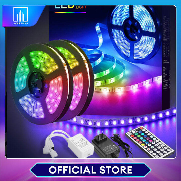 Home Zania 5/10 Meters Indoor Outdoor LED RGB Strip Light Color ...