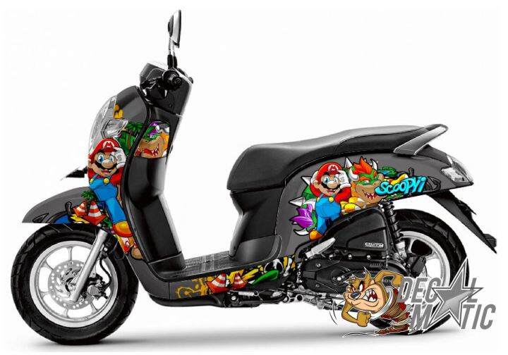 Sticker Full Body Stiker Decal Scoopy Stylish (2017- Awal 2020) Super ...
