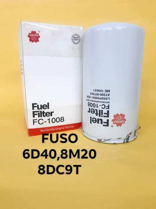 SAKURA FUEL FILTER FC-1008 for FUSO 6D40, 8M20, 8DC9T | Lazada PH