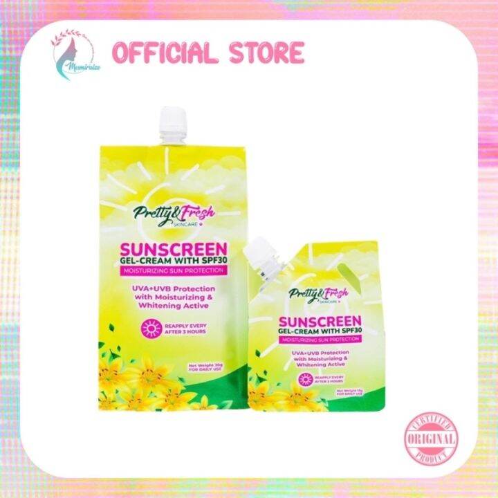 Pretty Fresh Sunscreen Gel Cream Pouch | Lazada PH