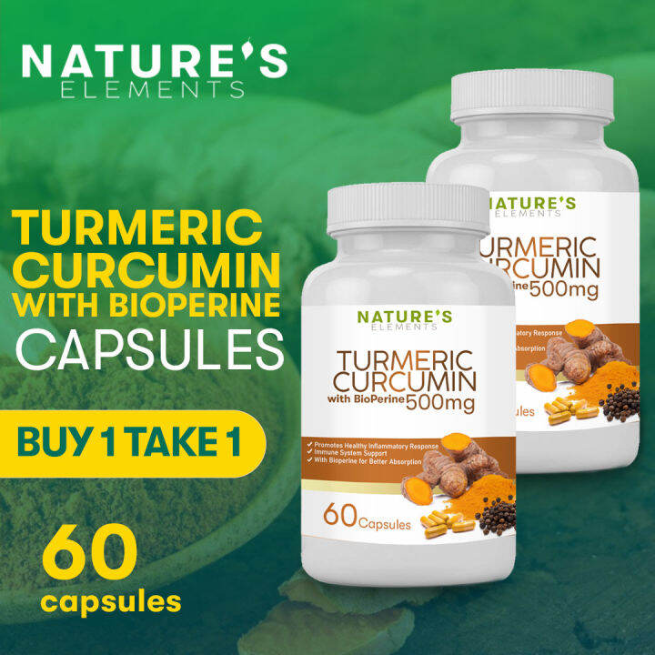 Buy 1 Take 1 - Organic Pure Natural Turmeric Curcumin with Bioperine ...