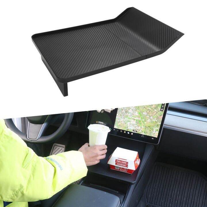 Center Console Alset Tray for Tesla Model Y Model 3 Food Eating Table ...