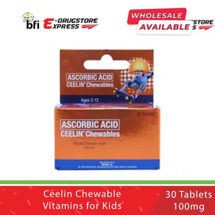 Ceelin Chewable Vitamins for100mg 30 Tablets | Lazada PH