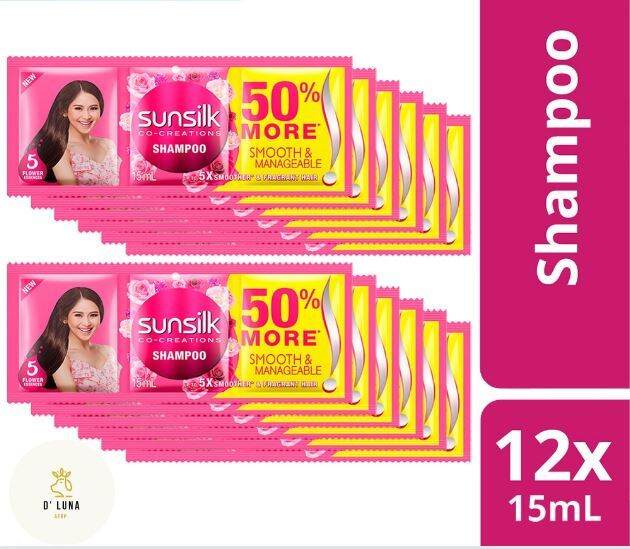 12 pcs. Sunsilk Smooth & Manageable | Strong and Long| Coconut ...