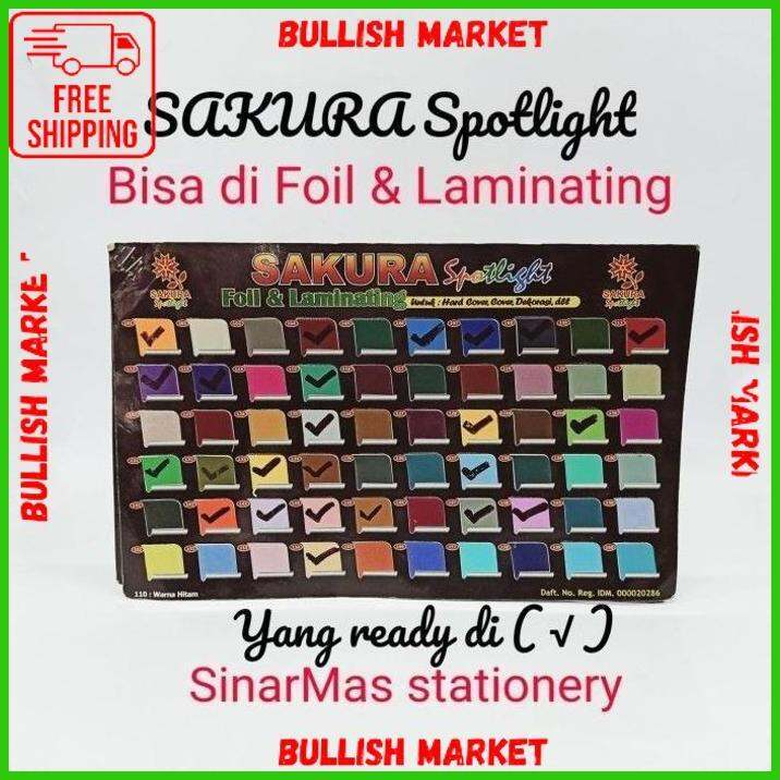 Kertas Cover Jilid Foil Sakura / Kertas Spotlight Foil & Laminating ...