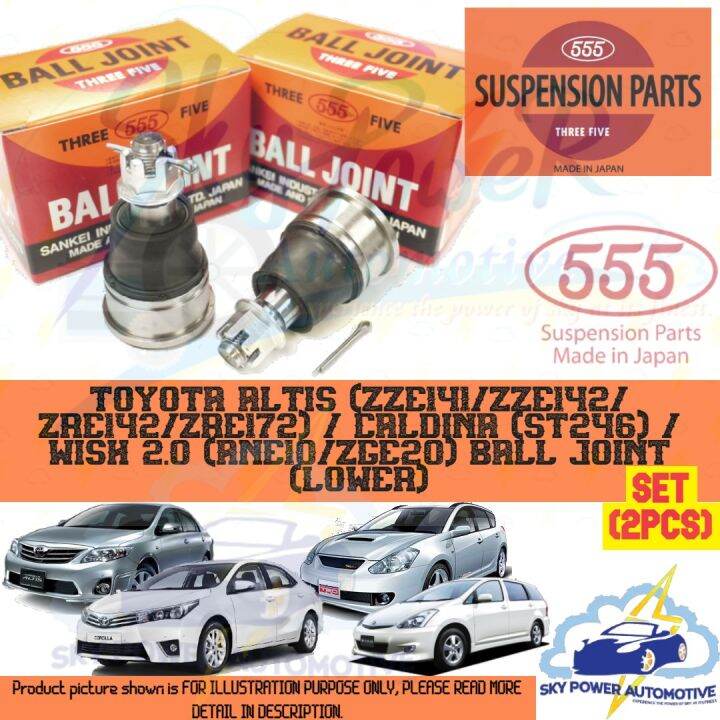 TOYOTA ALTIS (ZZE141/ZZE142/ZRE142/ZRE172)/ CALDINA (ST246)/WISH 2.0 ...