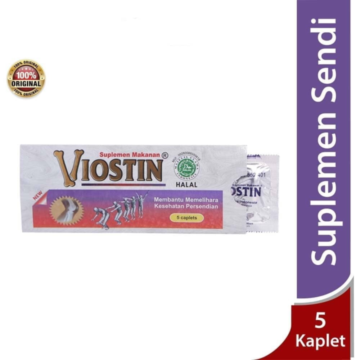 Viostin Halal 1 Strip 5 Kaplet Supplemen Meredakan Nyeri Sendi ...