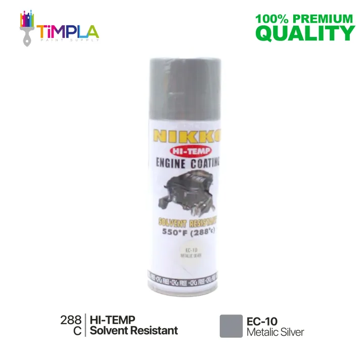 Nikko Spray Paint Ec -10 Metallic Silver All Purpose Quick Drying High ...