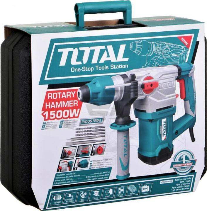 TOTAL ROTARY HAMMER 1500W (TH115326) | Lazada PH