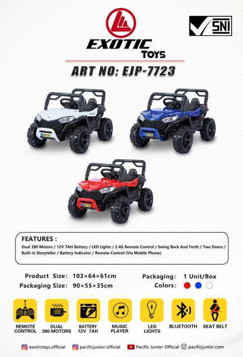 MOBIL AKI ANAK JEEP EXOTIC EJP 7723 | Lazada Indonesia