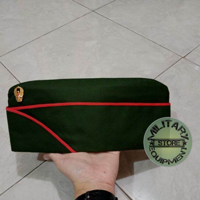 Topi mut tamtama TNI - Topi perahu asli jatah pembagian TNI | Lazada ...