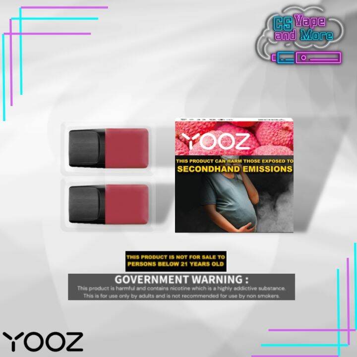YOOZ BS (Ruby) 3 2 in 1 Pack 2ML each Pod Authentic YOOZ Vape Pods | Lazada PH