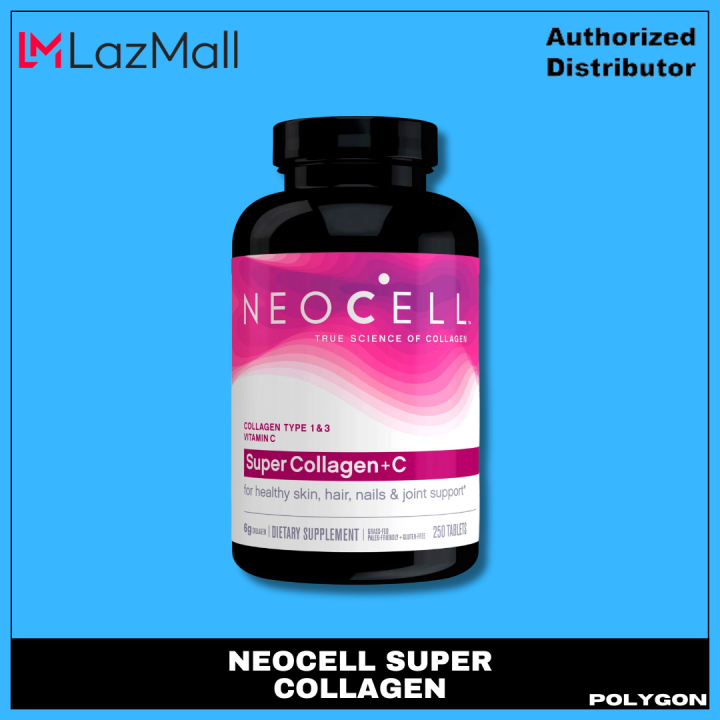 NeoCell, Super Collagen, + Vitamin C & Biotin, 250 Tablets | Lazada PH