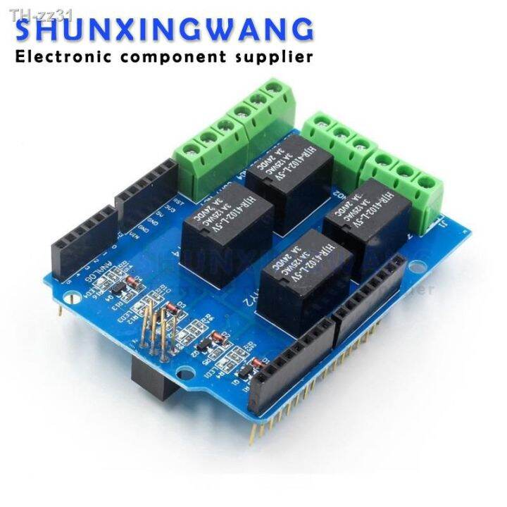 卐 4 channel 5v relay shield module Four channel relay control board ...