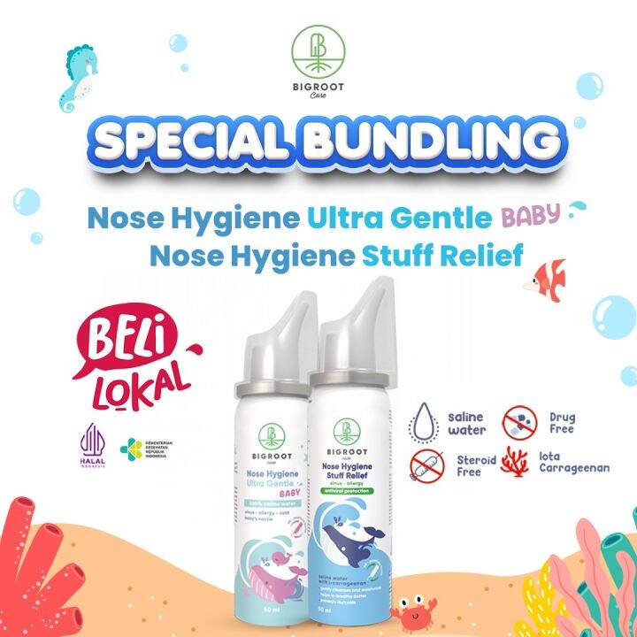 Paket 2 Mix The First Halal Bigroot Nose Hygiene Ultra Gentle Baby ...