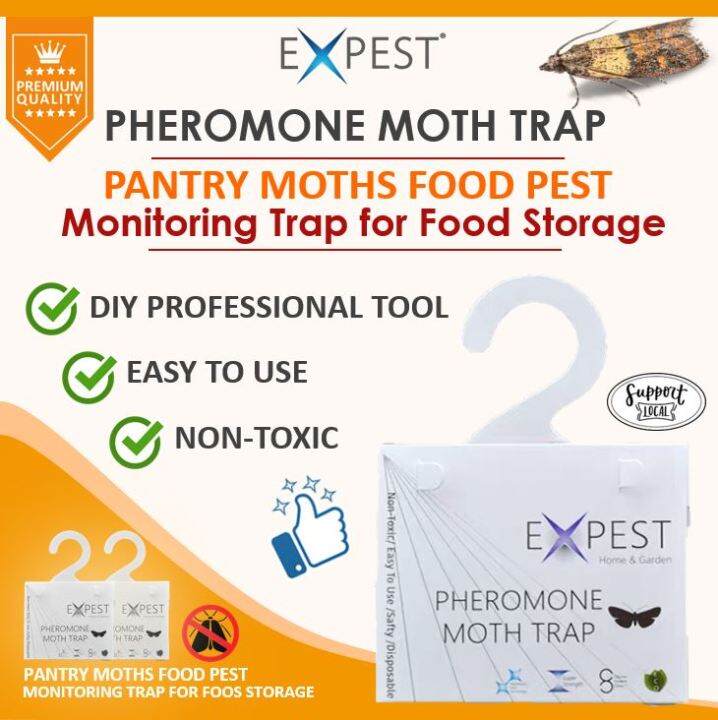 Food Pest Trap 2pcs [Pantry Moth Trap : Indian Meal Moth. Mediterranean ...