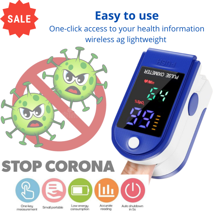 FREE BATTERY Portable Fingertip Pulse Oximeter Pulse Oximeter Display ...