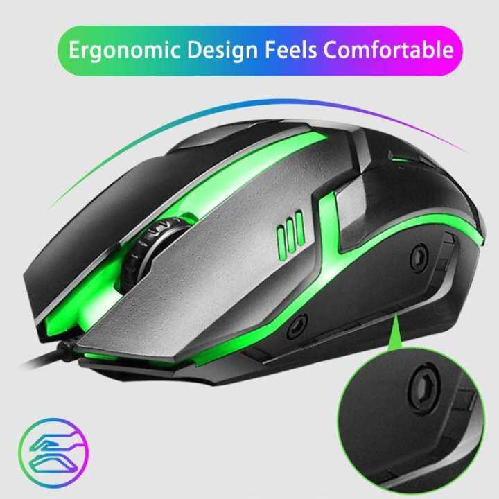 Shipadoo Desktop USB Gaming Mouse High configuration With RGB Backlight ...