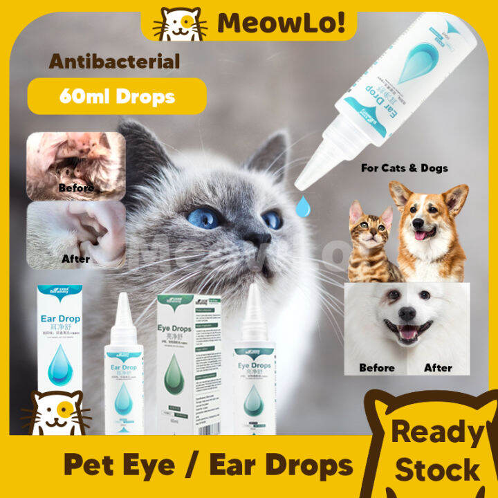 MEOWLO 60ML Borammy Pet Eyedrops Pet Eardrops Eye Care Ubat Mata Kucing ...