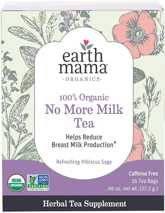 Earth Mama Organic No More Milk Tea Bags for Weaning from Breastmilk ...