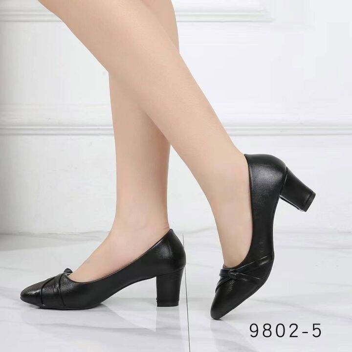 {Sandy}#9802-5 Leather shoes (2 inches heels) for school/office for ...